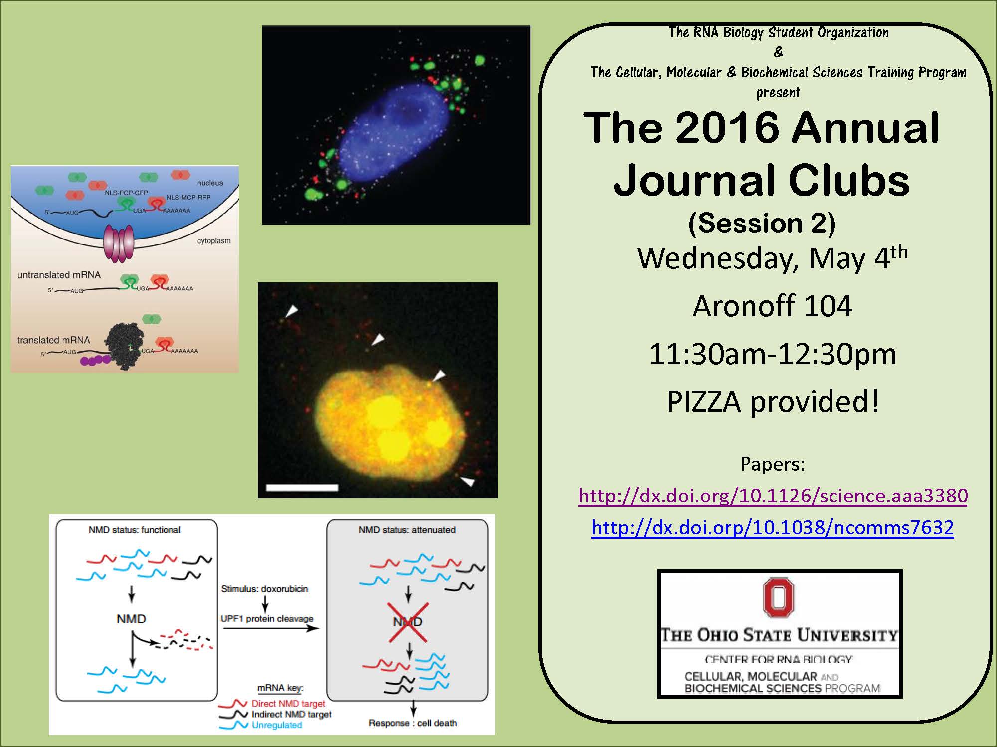 2016 Annual Journal Clubs | Cellular, Molecular and Biochemical ...